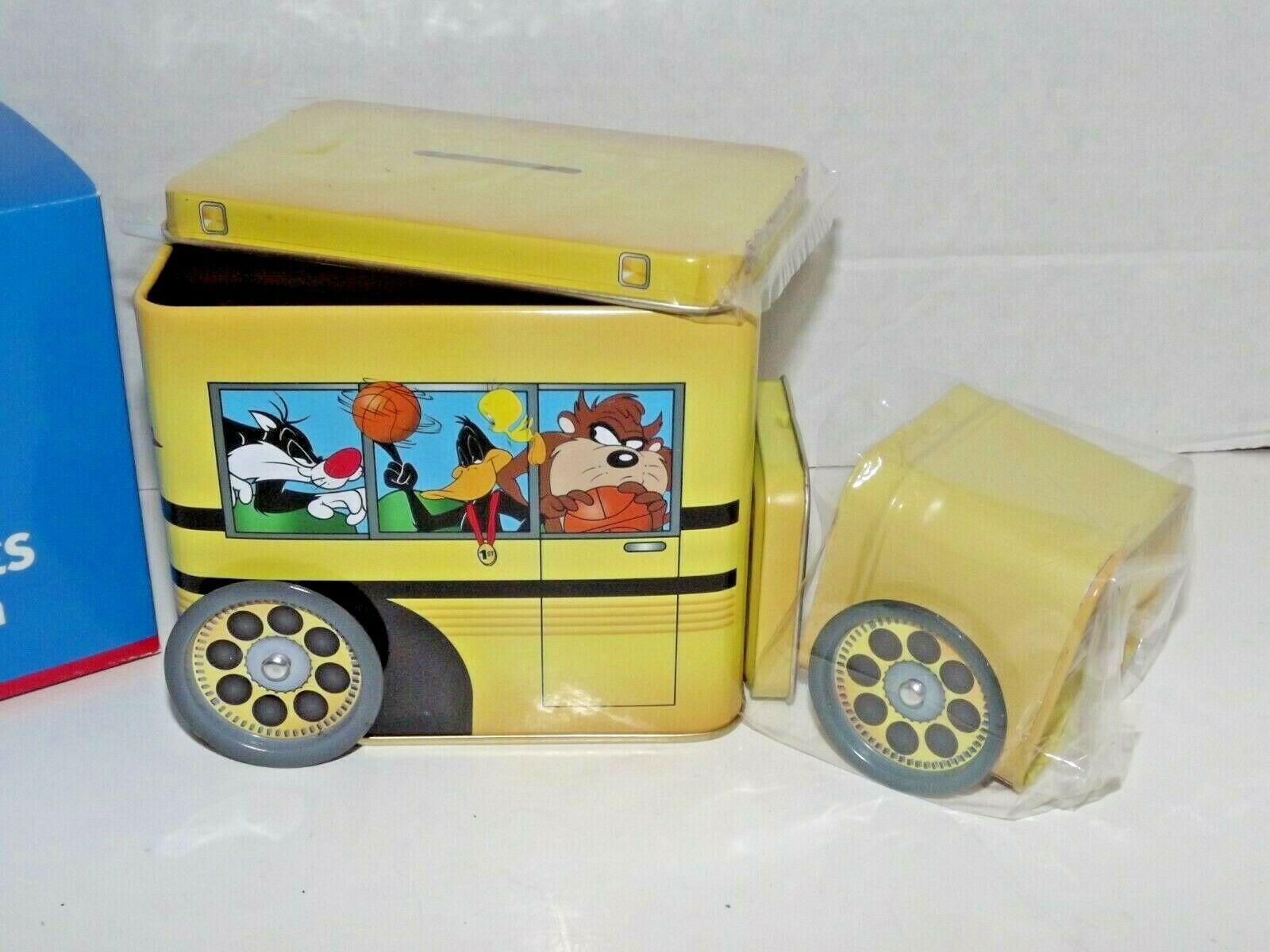 Looney Tunes Bus Bank Tin Bugs Bunny Daffy Duck New (t) - Characters