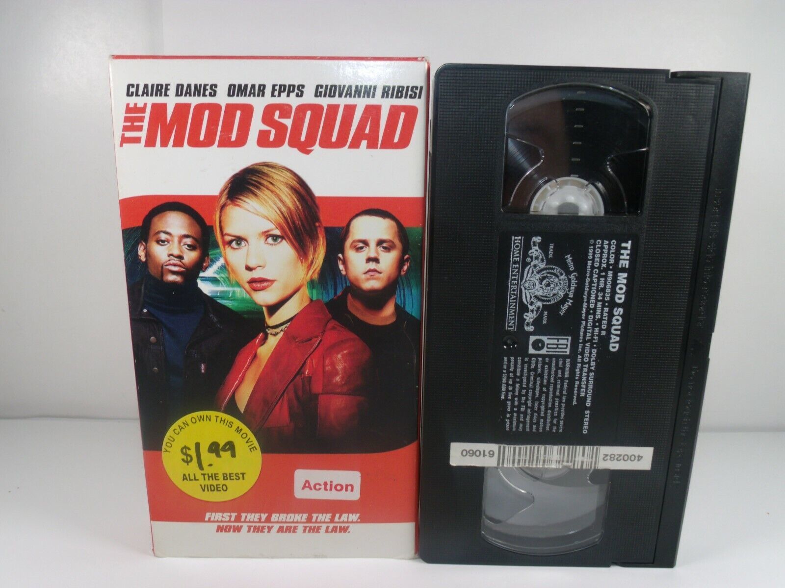 The Mod Squad (VHS, 1999) Claire Danes, Giovanni Ribisi - VHS Tapes