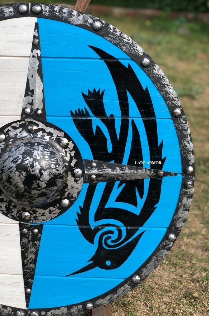 NauticalMart Medieval Eivor Valhalla Raven Authentic Battleworn Viking ...