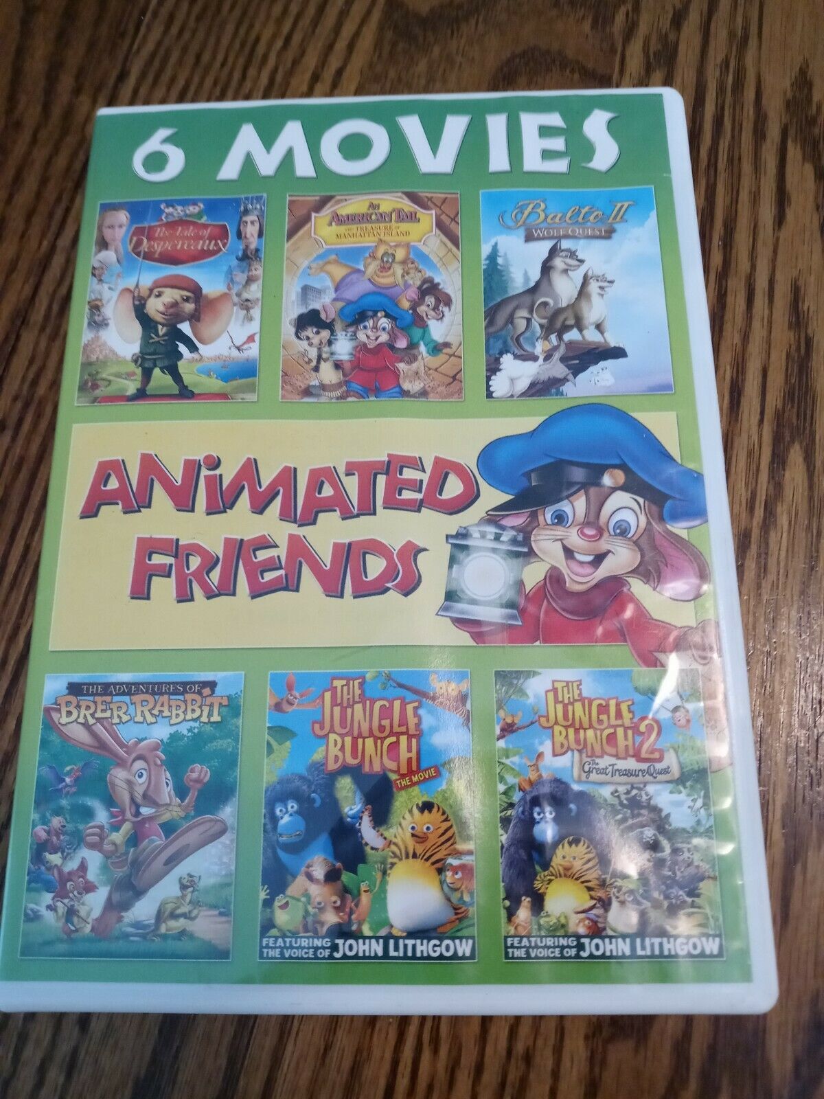 6 Movies Animated An American Tale, Balto II, Brer Rabbit, The Jungle ...