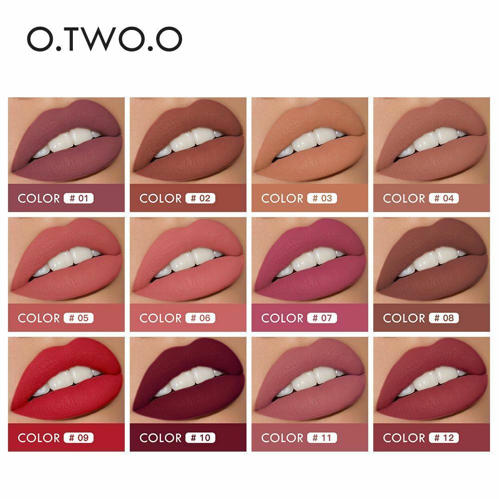 O.two.o Lipstick Long Lasting Moisture Cosmetic Red Matte Waterproof ...