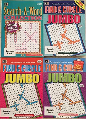 Lot of 4 Kappa Find & Circle Jumbo Search-A-Word Collection Circle-A ...
