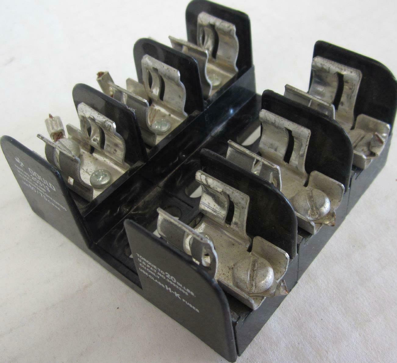 GOULD 20313 FUSE BLOCK 250 VOLT - 30 AMP, 10,0000 AMP RMS SYM RATING ...