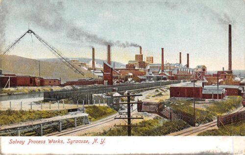 Solvay Process Works Syracuse New York 1910 postcard - New York