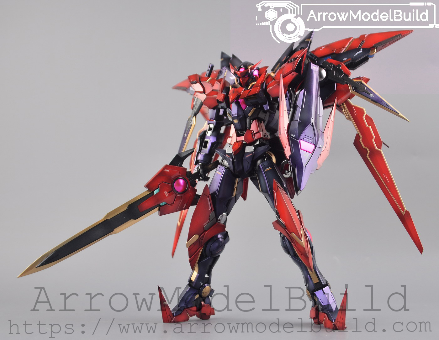 ArrowModelBuild Gundam Exia Dark (2.0) Built & Painted Resin 1/100 ...