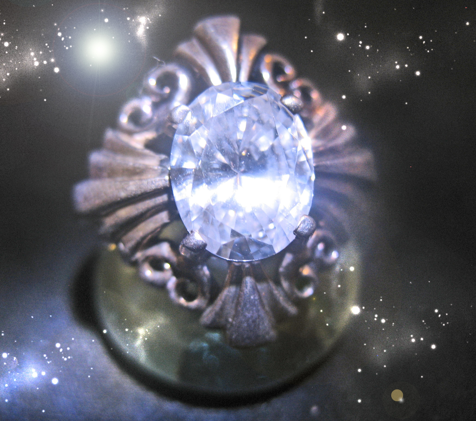 HAUNTED RING ALEXANDRIA'S EXTREME CRYSTAL SHIELDS HIGHEST LIGHT OOAK ...