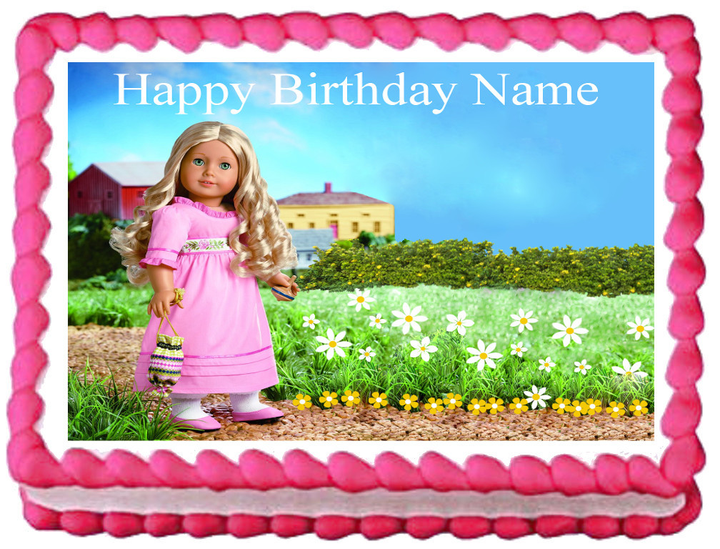 AMERICAN GIRL CAROLINE Edible cake topper image more sizes available ...
