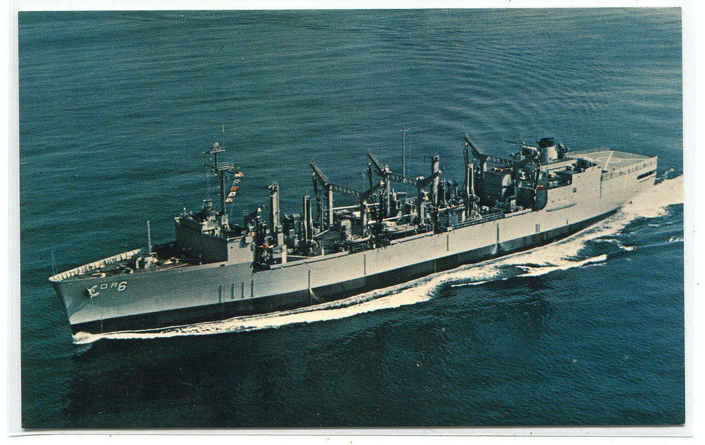 USS Kalamazoo AOR-6 Replenishment Fleet Oiler US Navy Ship #2 postcard ...