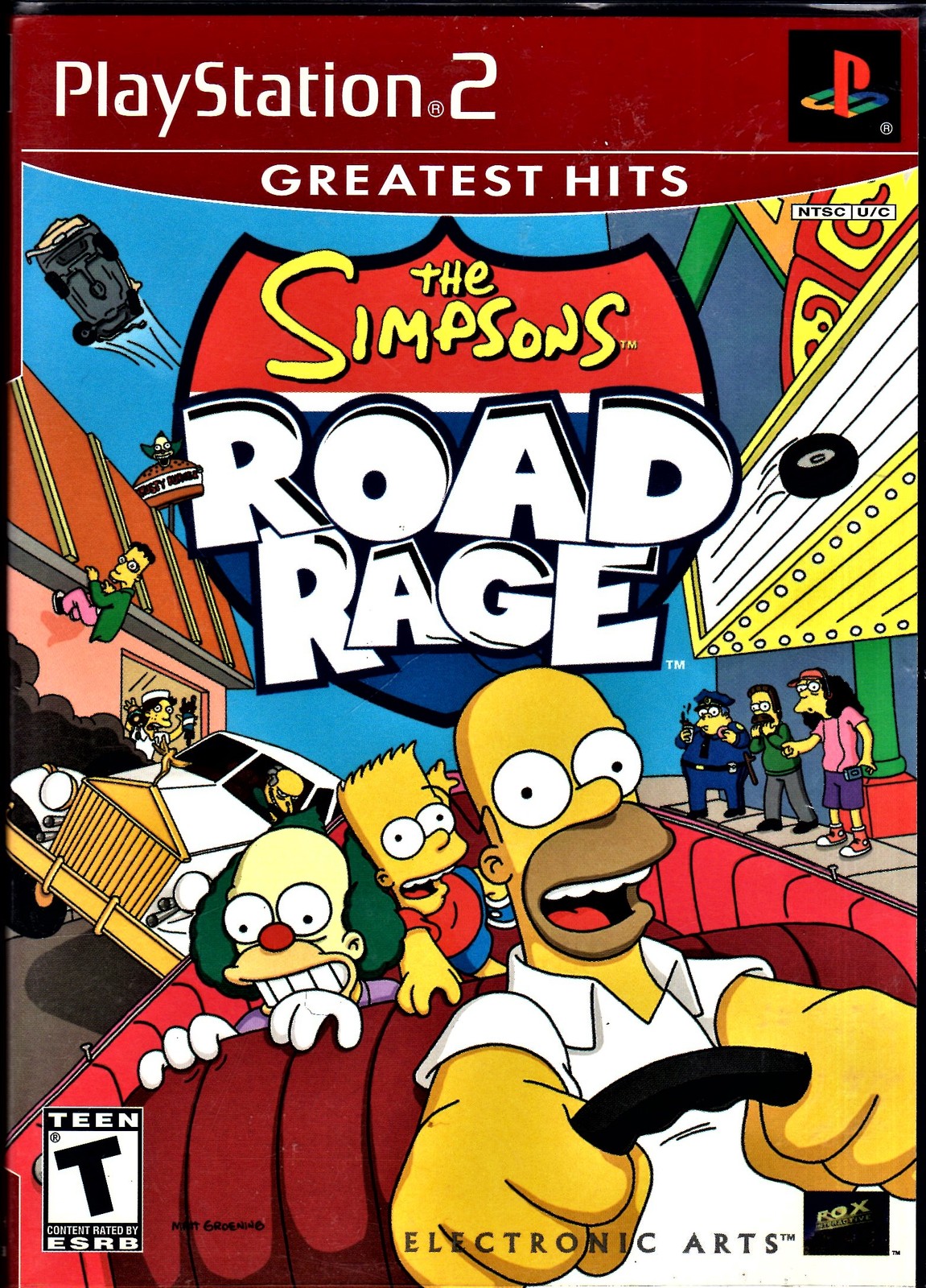 The Simpsons Road Rage Sony Playstation 2 Greatest Hits Video Games