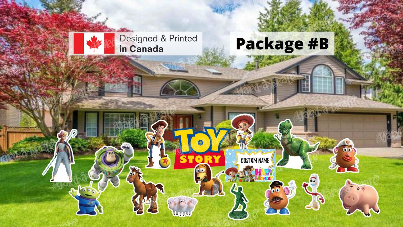 Yard Sign Toy Story Package - Characters & Decors 16"-24" Tall Total 7 ...