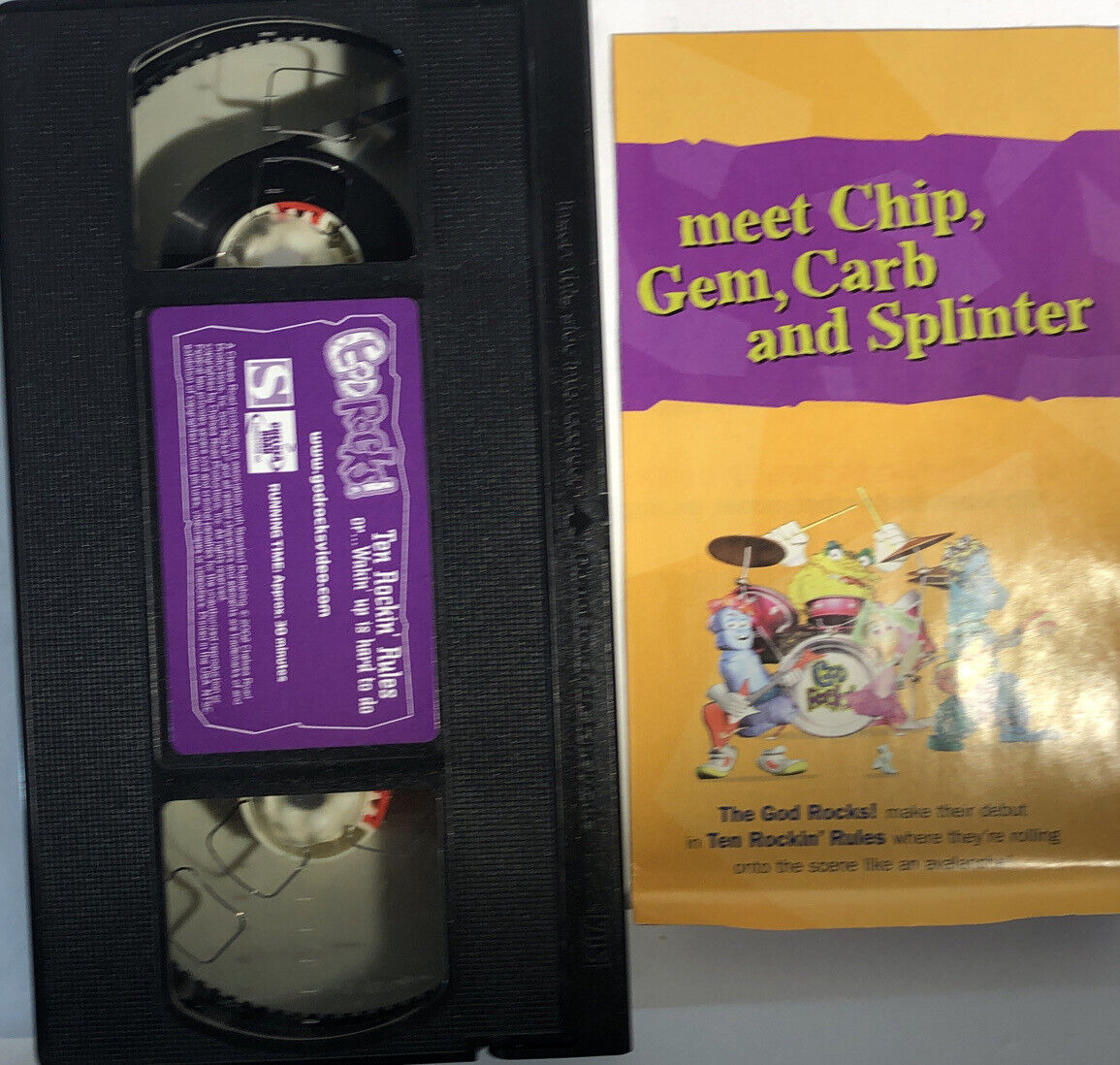 God Rocks! Ten Rockin' Rules(VHS 2002)TESTED-RARE VINTAGE COLLECTIBLE ...