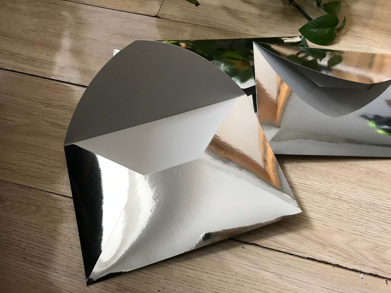 50pcs Metallic Paper Silver Custom envelopes,Invitation Cover,Envelopes ...