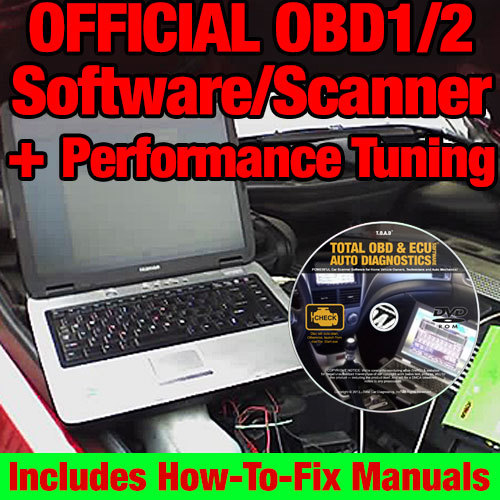 OBD OBD2 OBDII SCANNER & READER Diagnostics Software + ECU Remapping ...