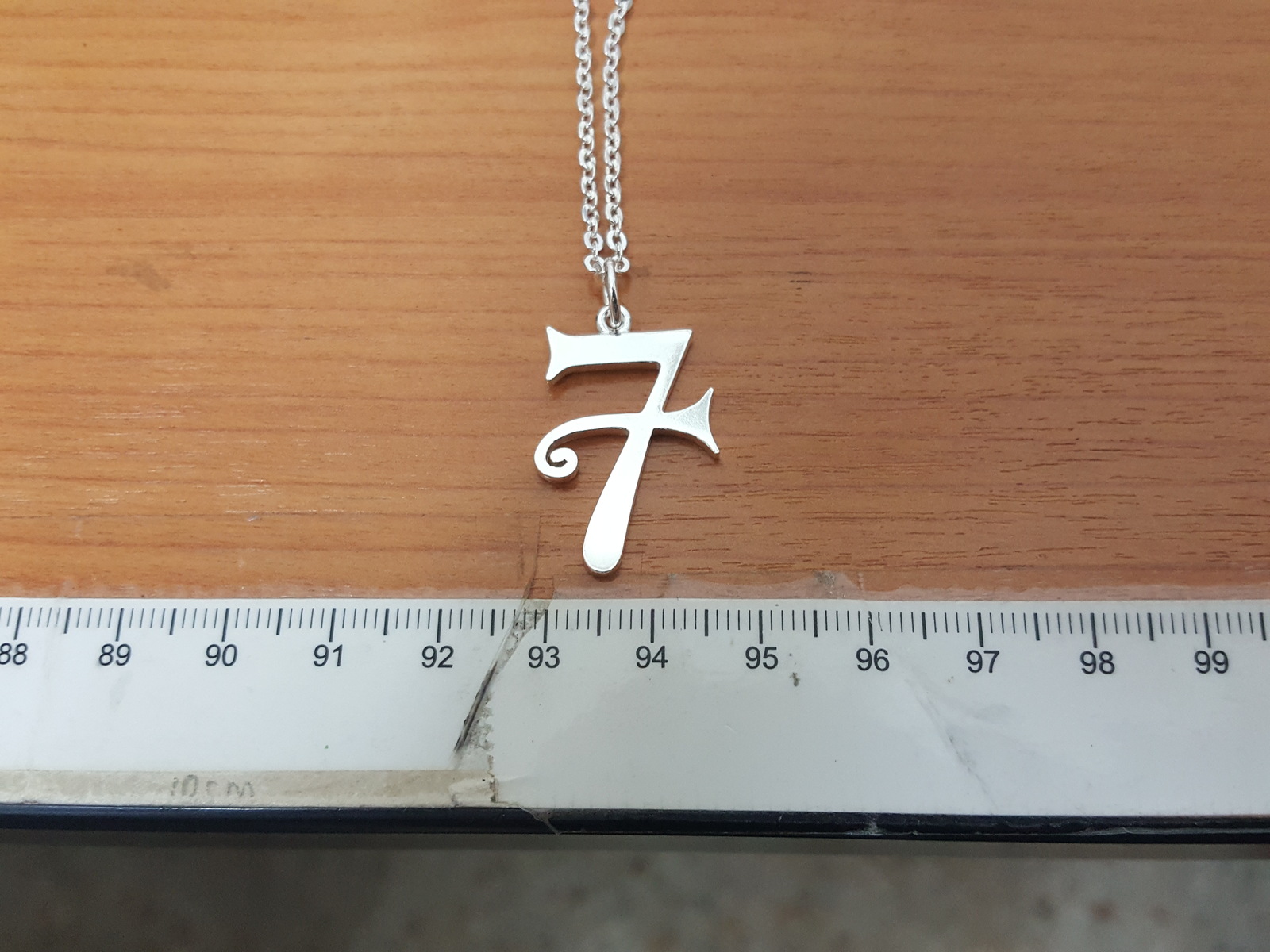 Pendant - Lucky 7 - Remembrance Symbol - 925 Silver - Handmade ...