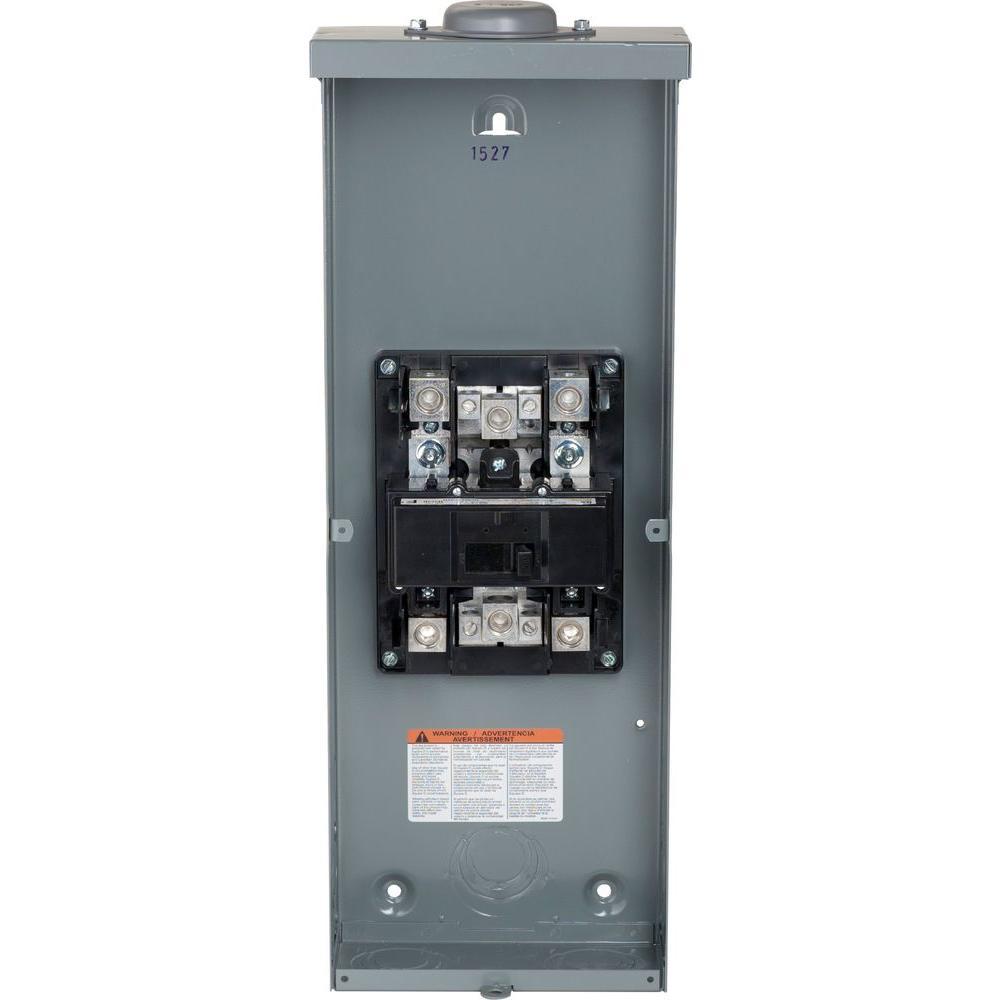 Square D QO 200 Amp 2-Pole Outdoor Circuit Breaker Enclosure with QOM2200VH Brea - Circuit Breakers