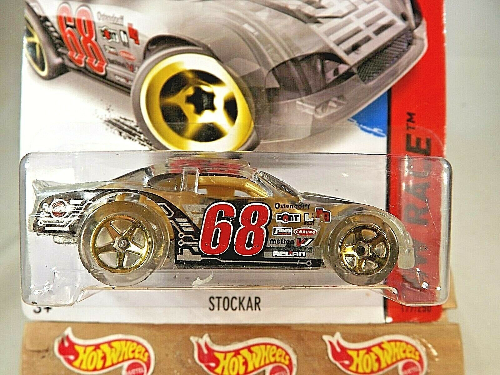 2014 Hot Wheels Treasure Hunt #177 HW Race STOCKAR Transparent Clear ...