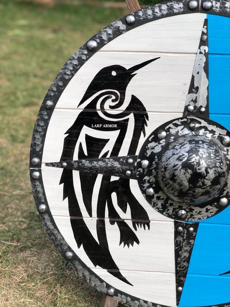NauticalMart Medieval Eivor Valhalla Raven Authentic Battleworn Viking ...