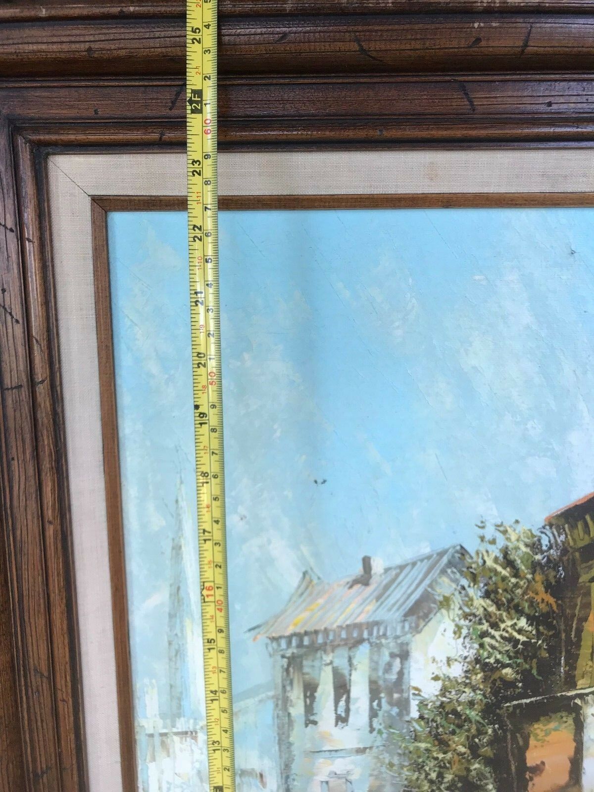RENE CARON Original 1970s MODERN IMPRESSIONIST IMPASTO MID CENTURY Oil ...