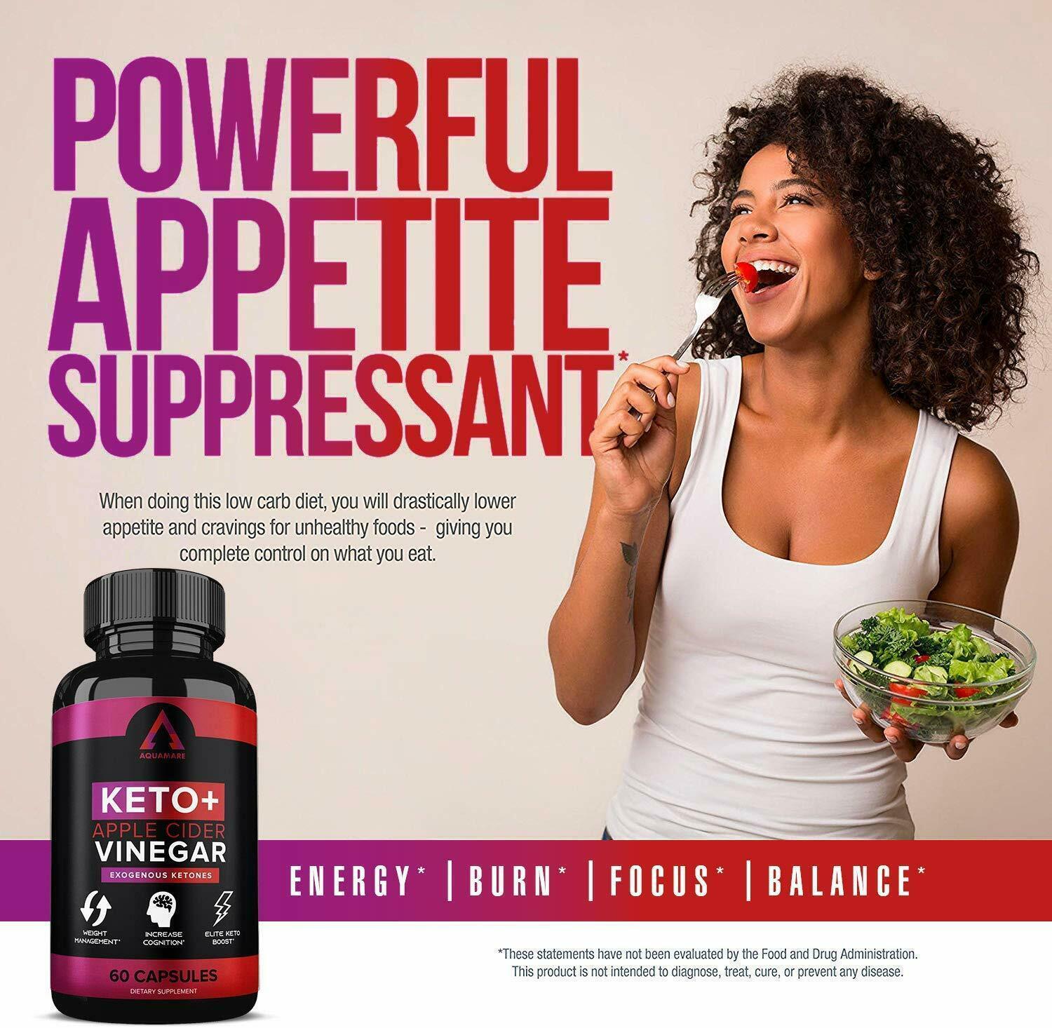 Organic Keto Diet Pills Apple Cider Vinegar Mct Oil Bhb Supplement 60