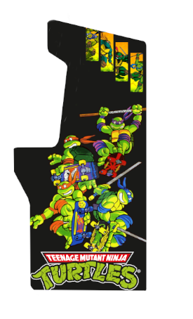 Arcade1up Legacy,Arcade 1up TMNT Black arcade design Artwork Vinyl ...