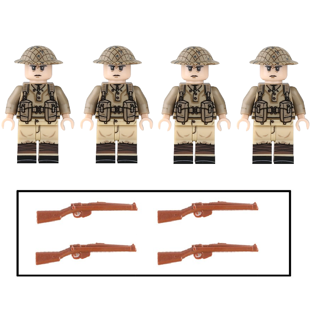 World War British Airborne Parachute Regiment Sergeant Minifigs Bricks ...