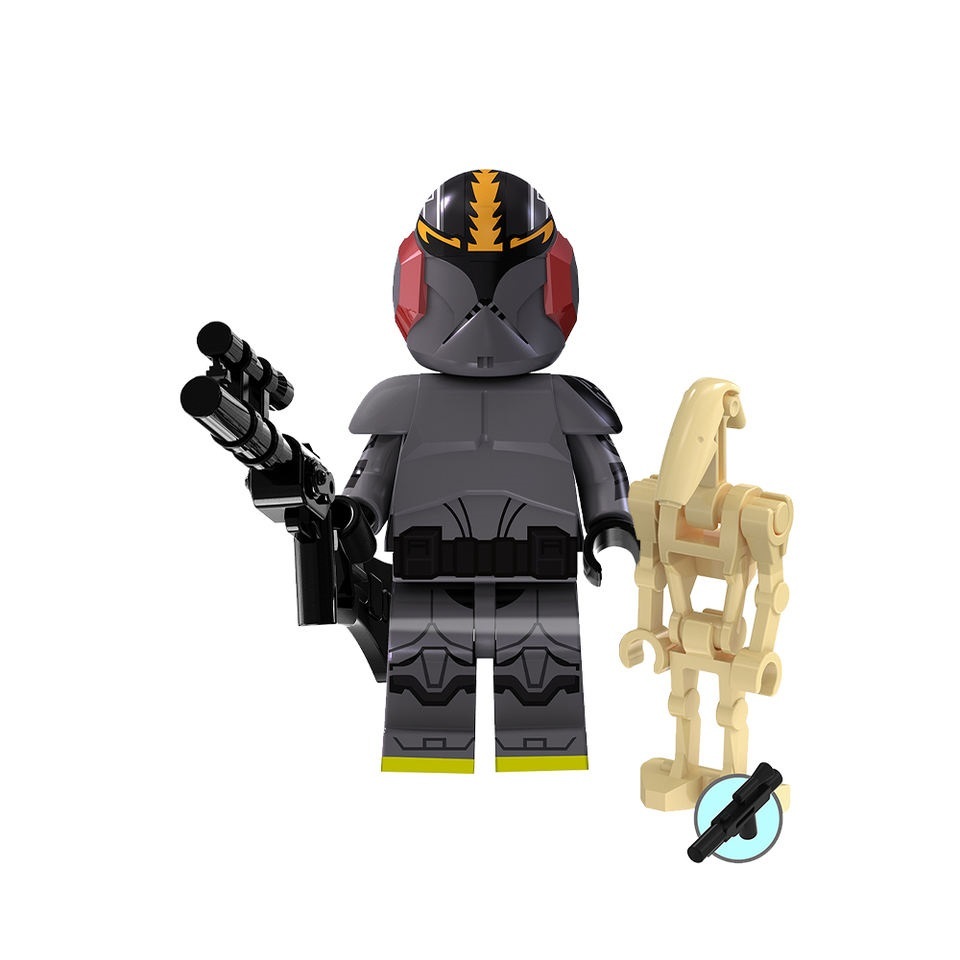 Star Wars Clone Commander Blackout Minifigures Weapons and Accessories ...