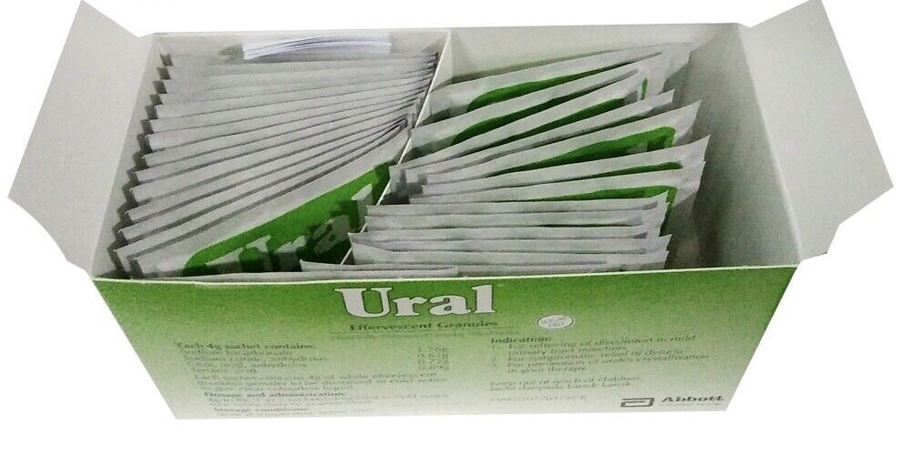 2 Box Abbott Ural Effervescent Granules Urine Alkalinizer 4g X 28s DHL ...