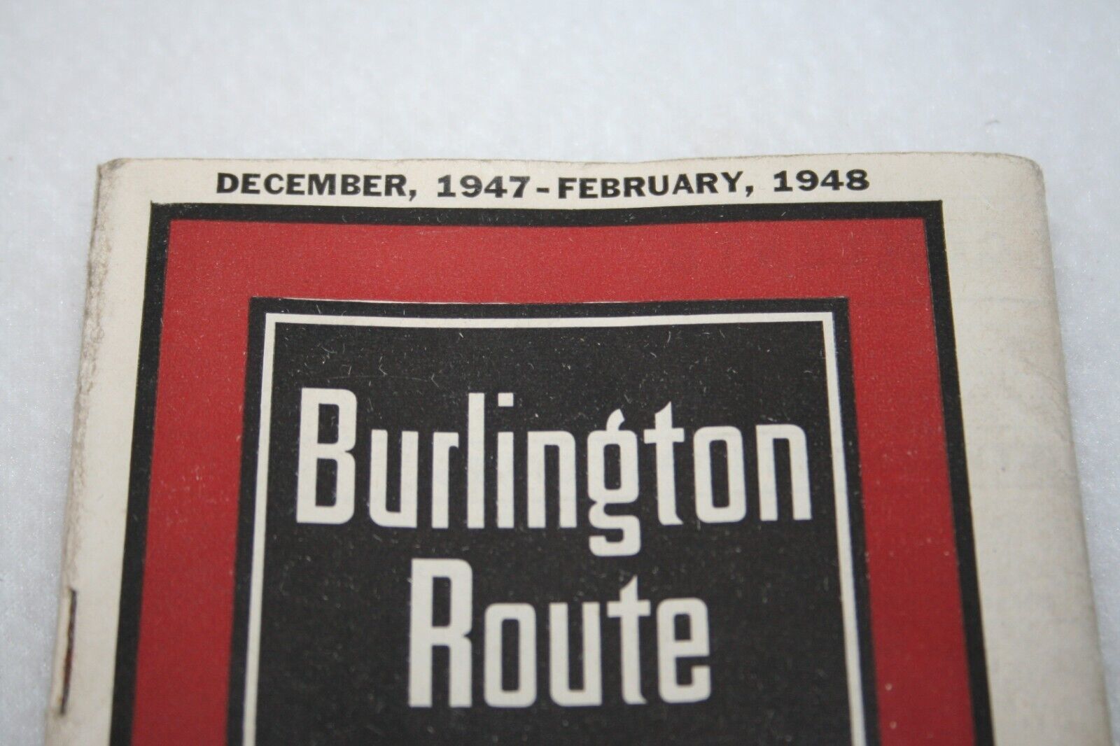 Vtg Burlington Route Railroad Time Tables Map Brochure Way Of Zephyrs ...