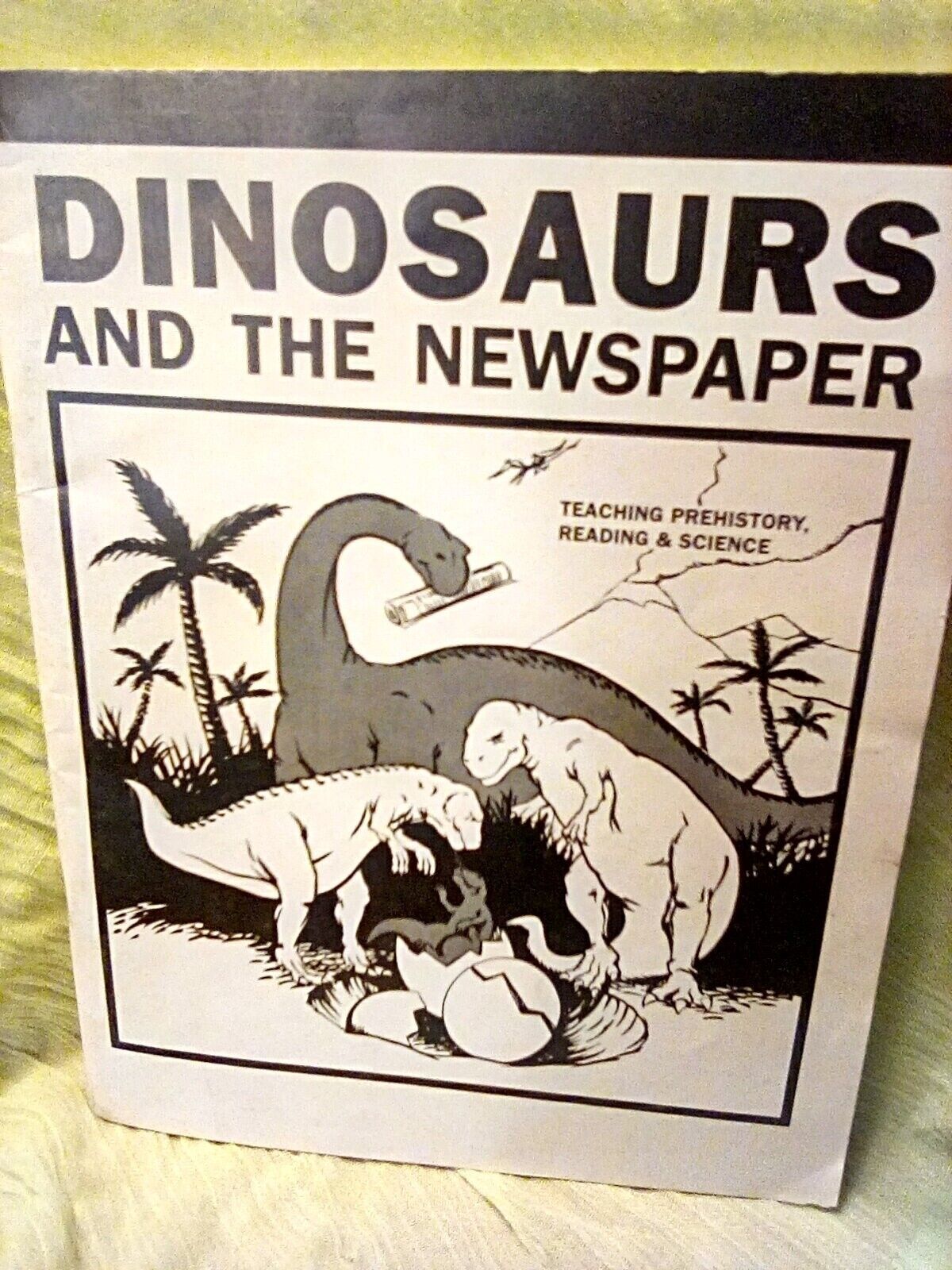 Dinosaurs and the Newspapers Vintage Teaching Lesson Plan Guide CJH ...