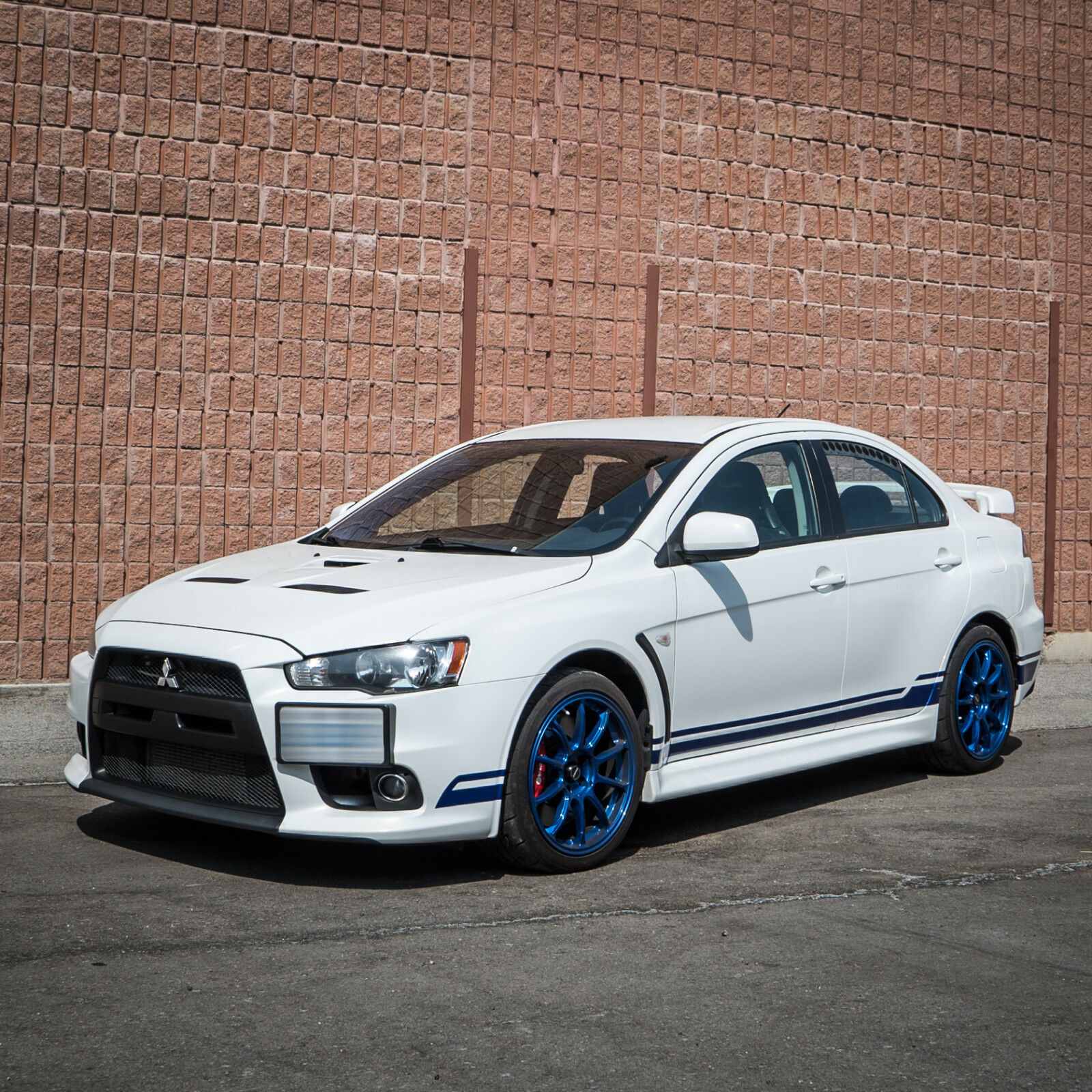 Mitsubishi Lancer Side Skirt Racing Stripe Vinyl Decals - Graphics Decals