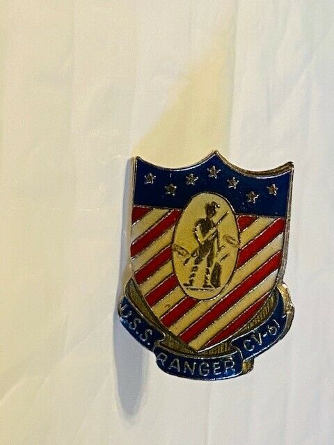 US Military USS Ranger Aircraft Carrier Insignia Pin - USS Ranger CV-61 ...