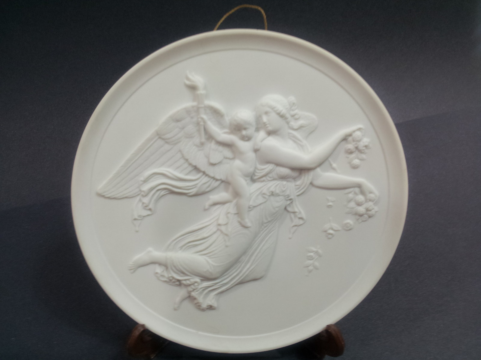 Royal Copenhagen Morning White Parian Plaque Plate-6-y050 - Decorative ...