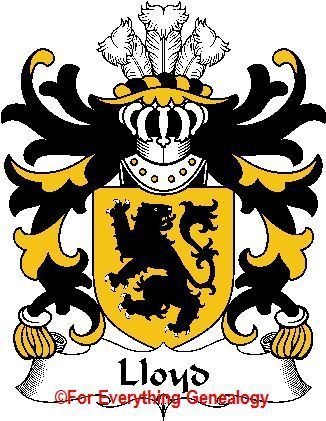 LLOYD Welsh Coat of Arms Print LLOYD Family Crest - Coat of Arms