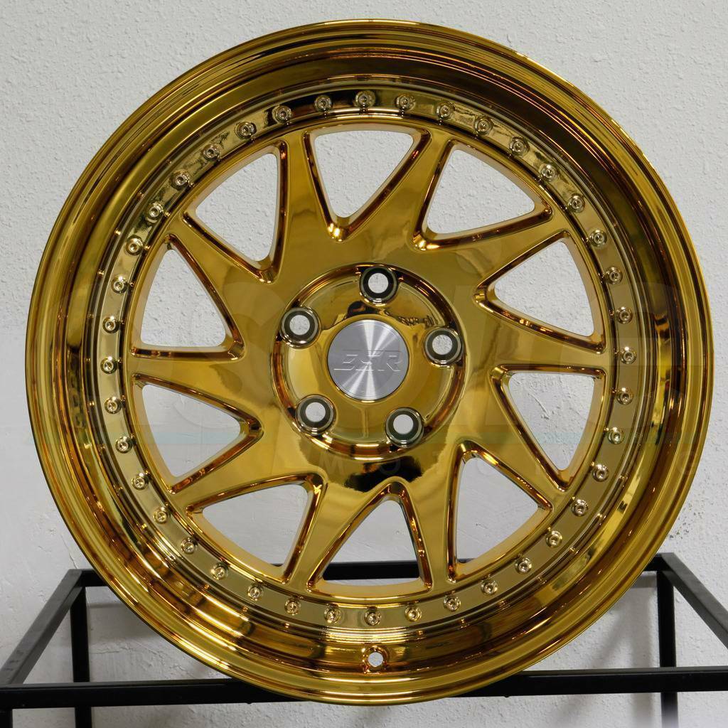 One 18x9 5 ESR SR09 SR9 5x100 35 Gold Chrome Wheels Rims Wheels One 18x9 5 ESR SR09 SR9 5x100 35 Gold Chrome Wheels Rims Wheels