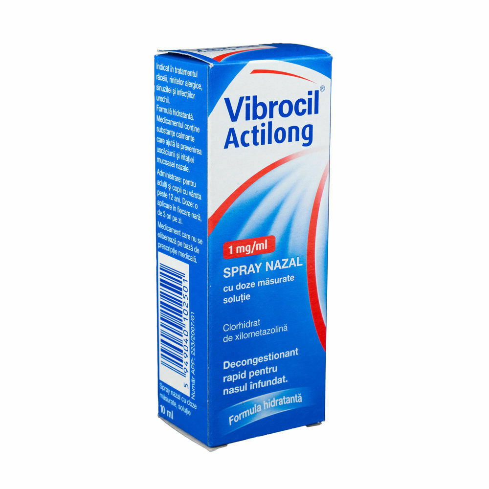 Vibrocil Nasal Spray & Drops Congestion Chronic Acute Rhinitis ...