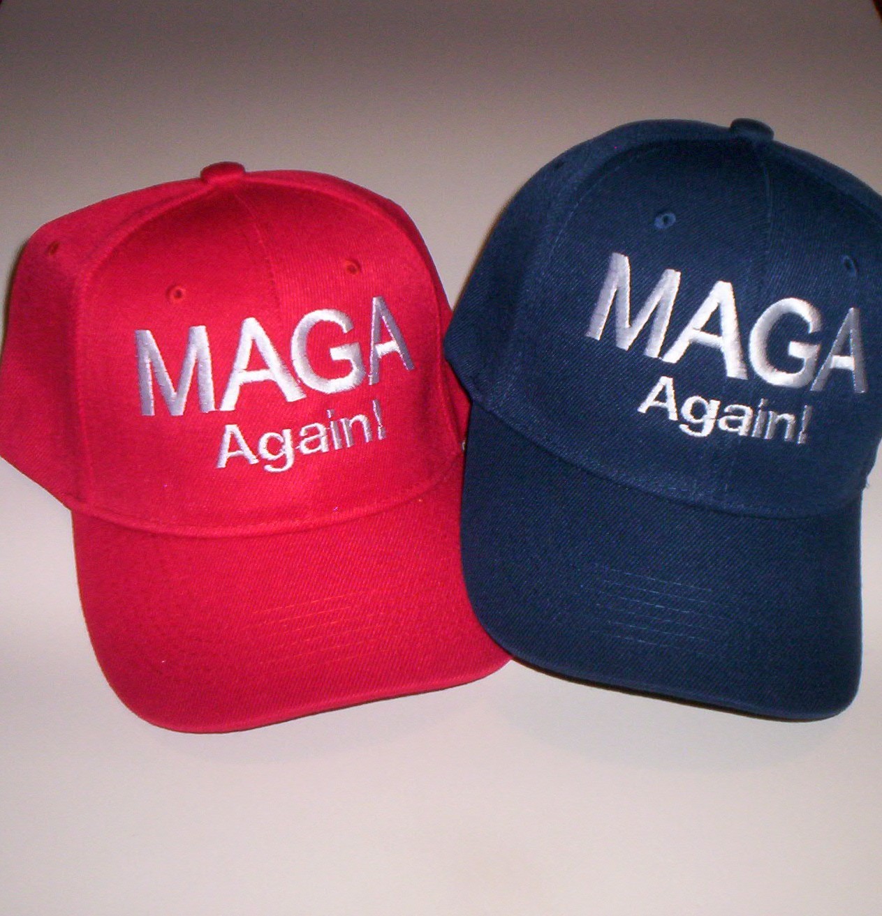 MAGA Again! Embroidered Trump Hat Red Blue Make America Great Again ...