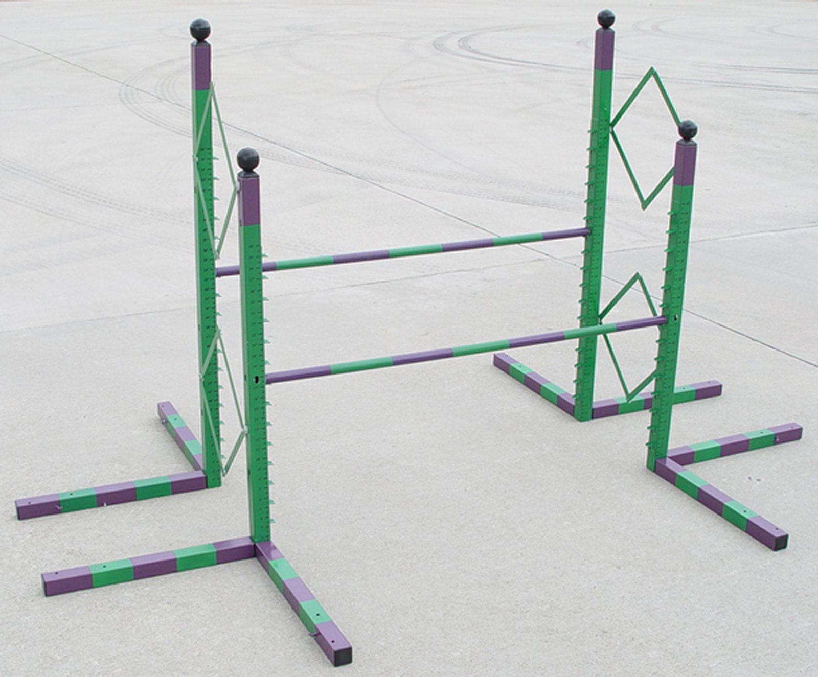 Dog Agility Double Bar Jump, Ajustable Space Between Bars - Training ...