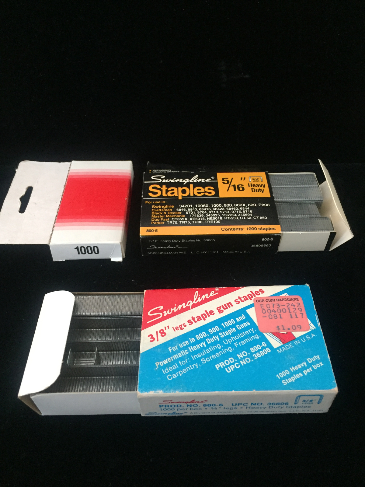 Vintage Original Packaging Desk and Staple Gun Staples - Various Brands ...