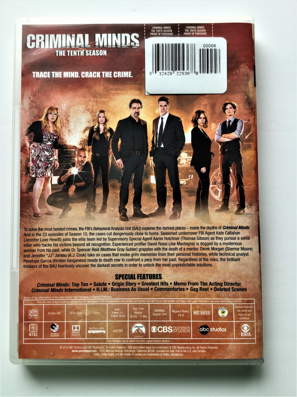 Criminal Minds Complete TENTH Season 6-disc DVD set 2014-2015 - DVD, HD ...