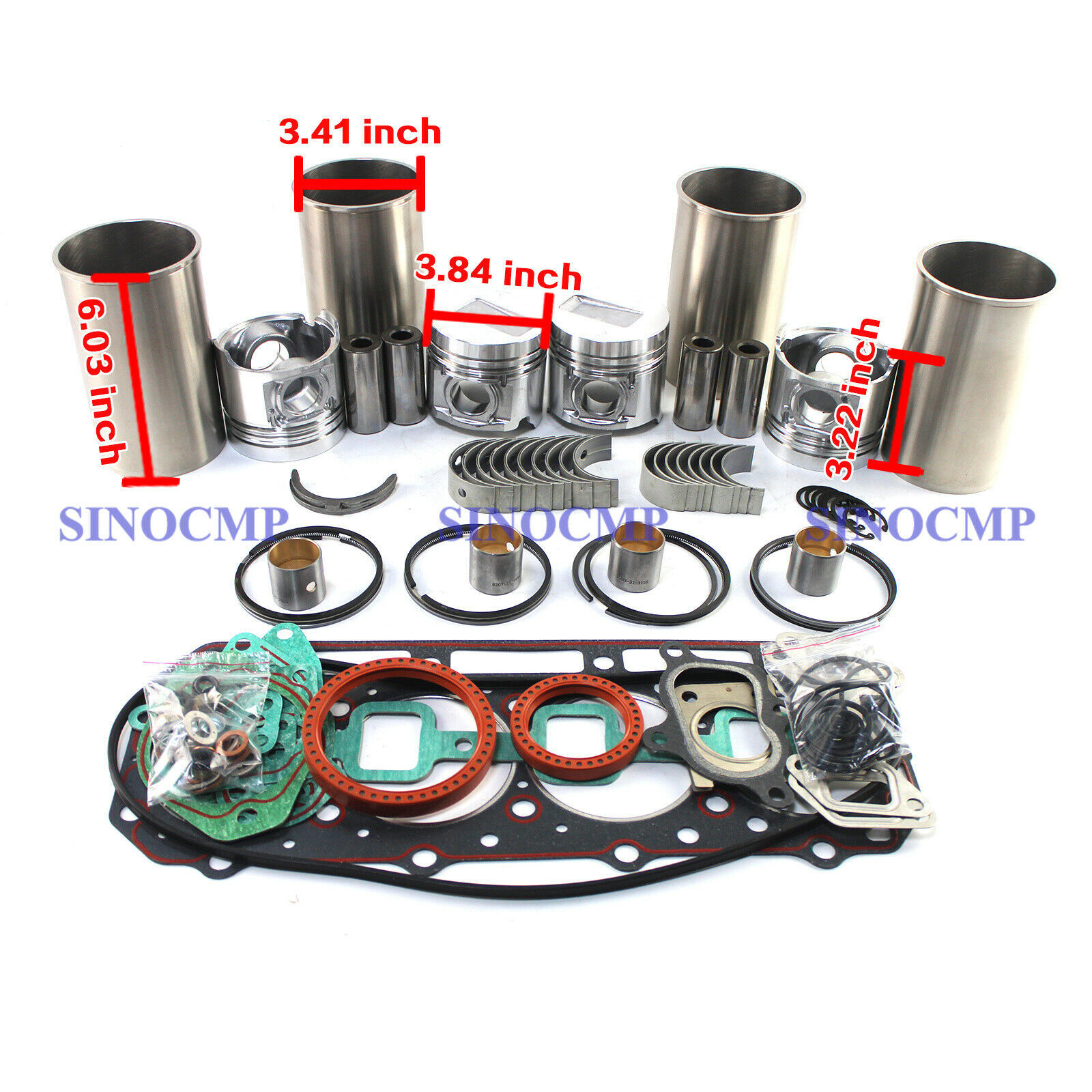 A2300 Engine Overhaul Rebuild Kit For Cummins Daewoo Doosan Forklift ...