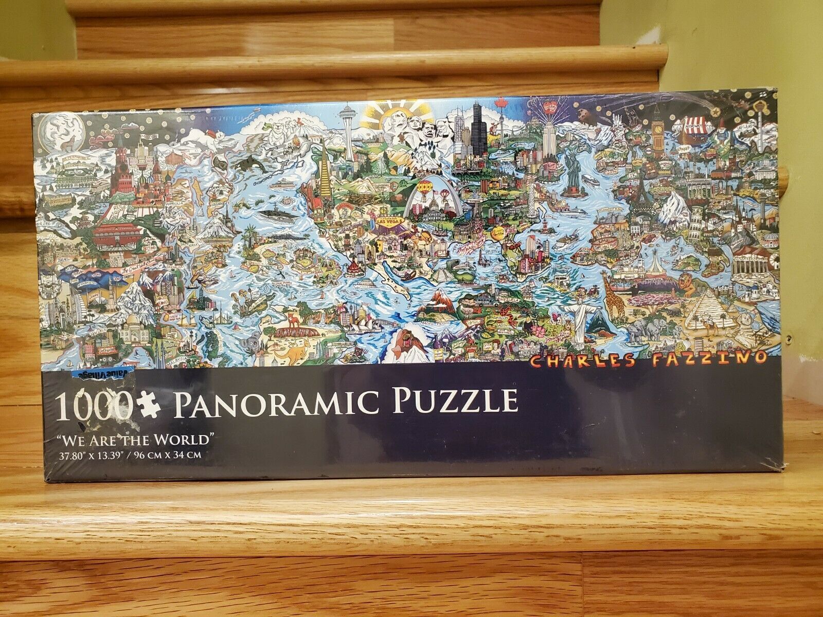 CHARLES FAZZINO - PANORAMIC "We Are The World" 1000 Puzzle (FACTORY ...