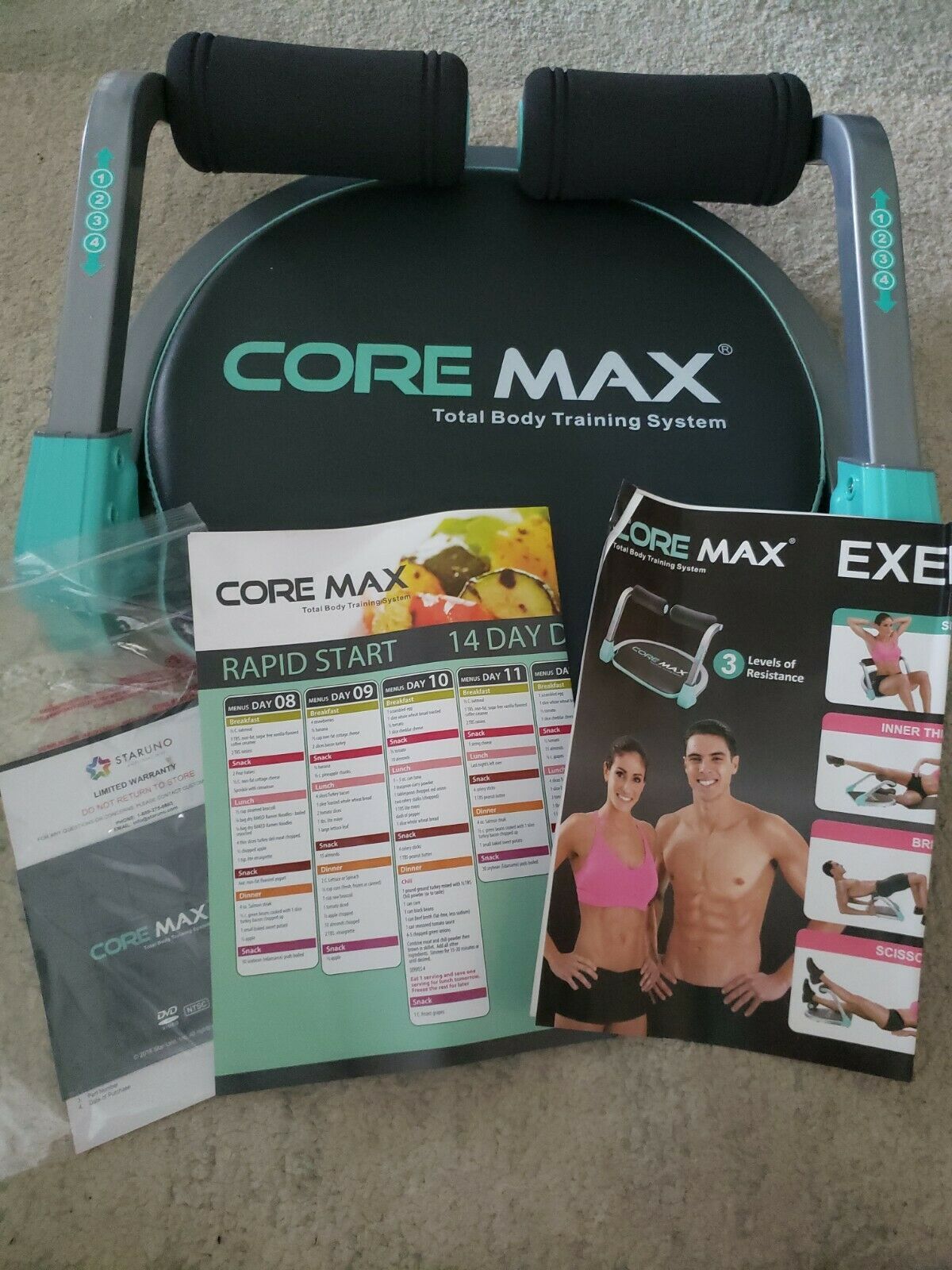 Core Max Abs Machine Total Body Training Sys Exercise Full Muscle Build ...