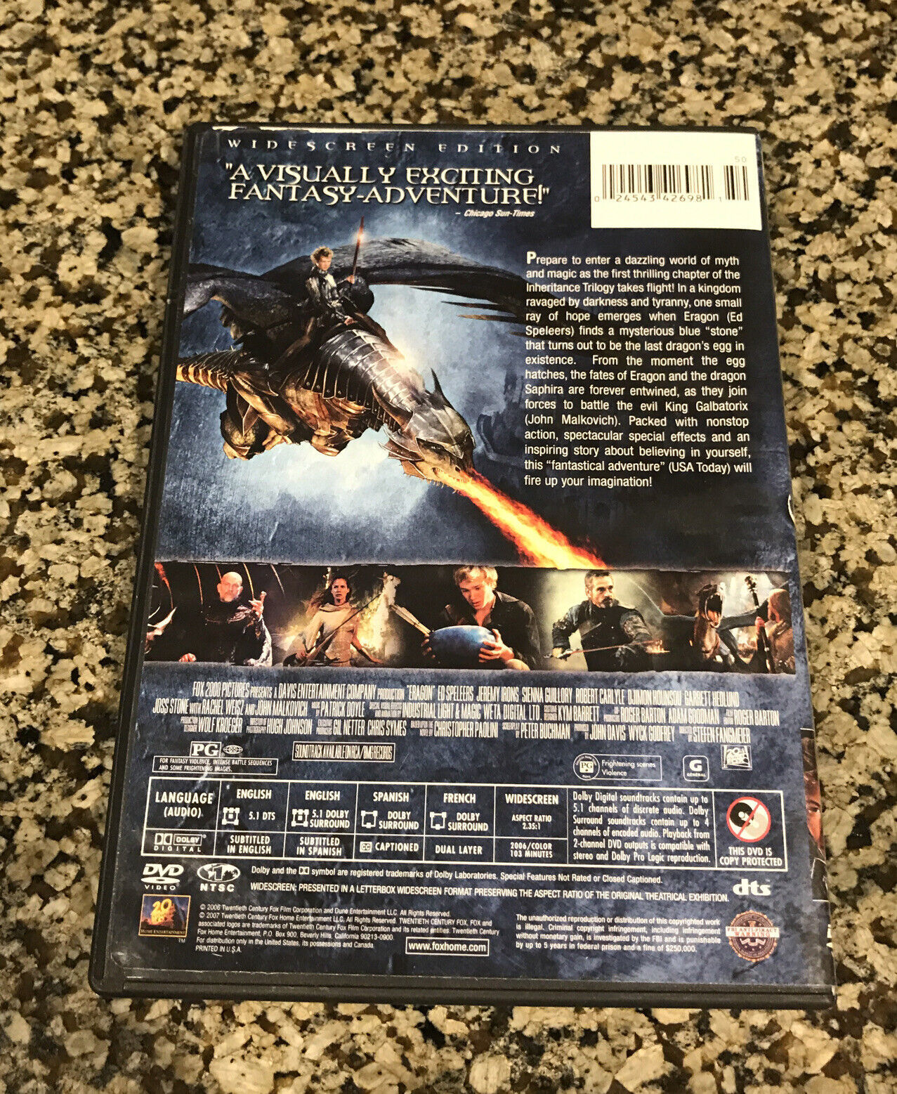 Eragon (Widescreen Edition) DVD, Gary Lewis, Christopher Egan, Alun ... Eragon (Widescreen Edition) DVD, Gary Lewis, Christopher Egan, Alun ...