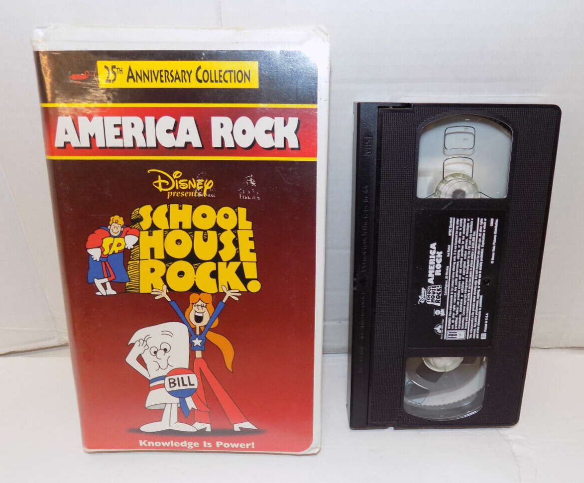 Schoolhouse Rock! America Rock 25th Anniversary VHS 1998 Clam Shell ...