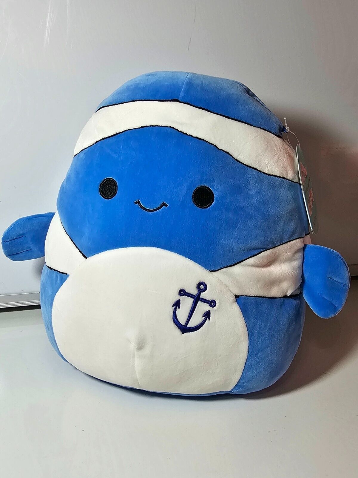 Squishmallow 13" Ricky Clown Fish Bright Blue, 6" Blue Ricky & 6" Peach ...