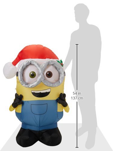 Gemmy Christmas Inflatable Minion Bob, 3.5 Feet - Yard Decor