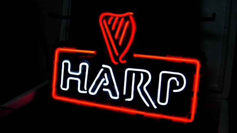 Guinness Harp Lager Beer Bar Neon Light Sign 16" x 12" - Other ...