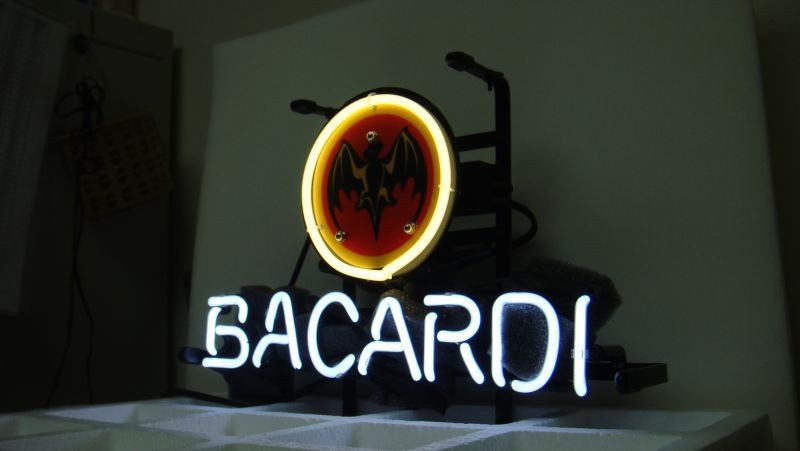 Bacardi Distillery Beer Bar Neon Light Sign 13" x 9" - Neon