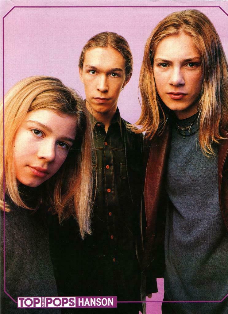 Hanson teen magazine pinup clippings 90's Top of Pops MMMBOP adorable ...