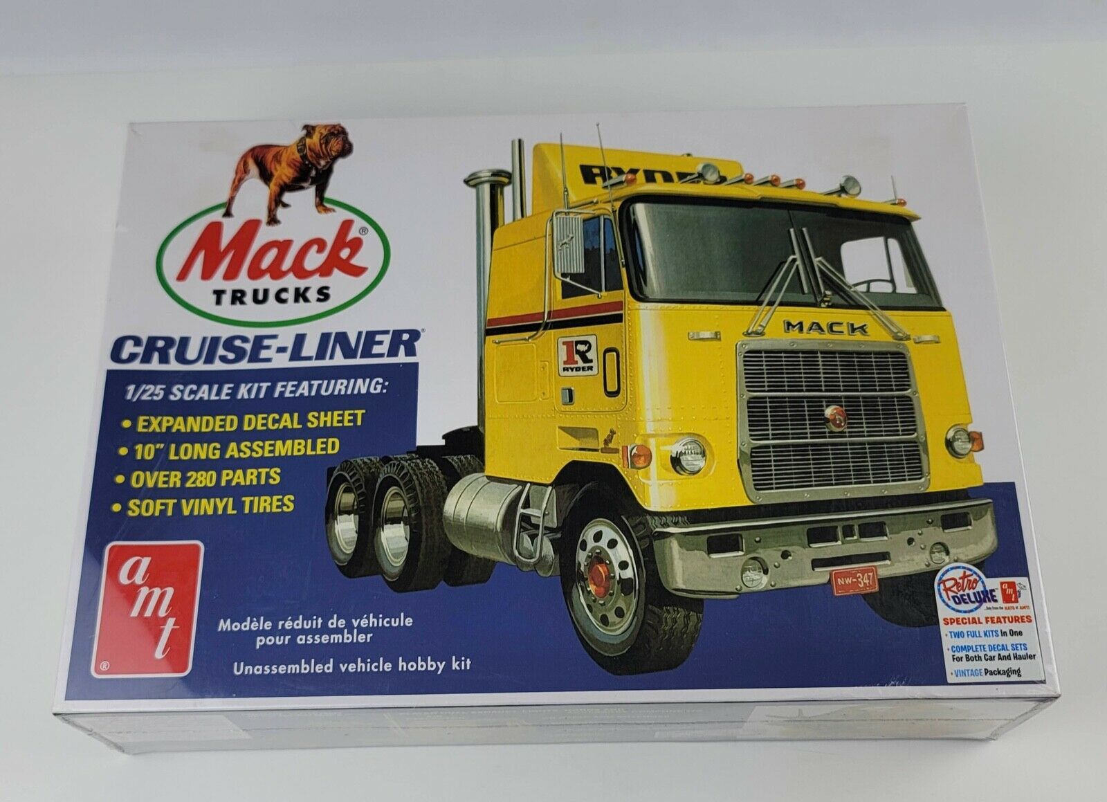 Retro Deluxe AMT Mack Cruise-Liner Cabover Truck 1/25 Model Kit #1062 ...